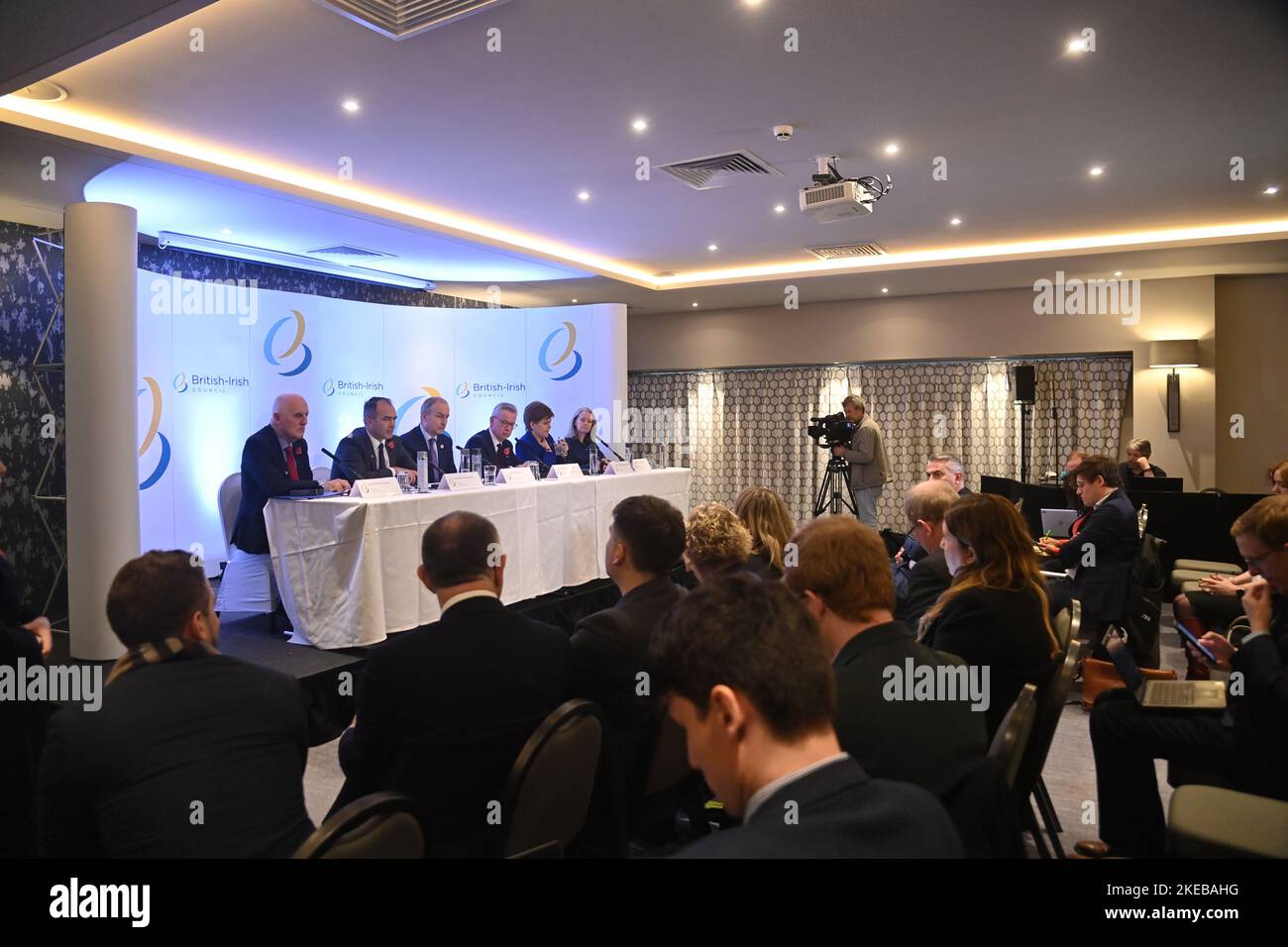 (left to right) Deputy in the States of Guernsey Peter Ferbrache, Chief ...