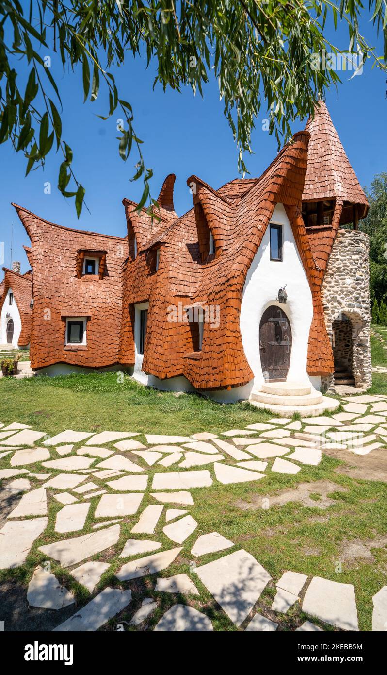 Clay Castle of the Valley of Fairies, Sibiu. Romania Stock Photo - Alamy