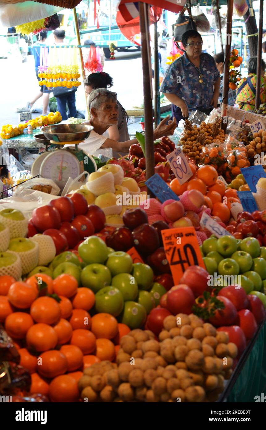 Tropical thai fruits Or Tor Kor market in Bangko Thailand Or Tor Kor ...