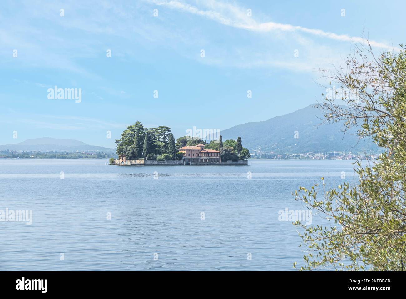 Monte Isola, Italy - 05-06-2022: The beautiful Island of San Paolo in ...