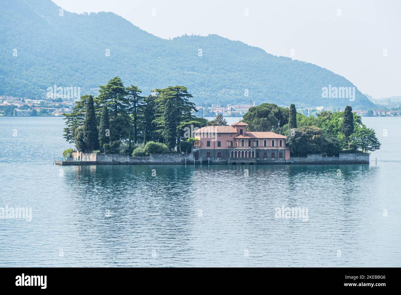 Monte Isola, Italy - 05-06-2022: The beautiful Island of San Paolo in ...