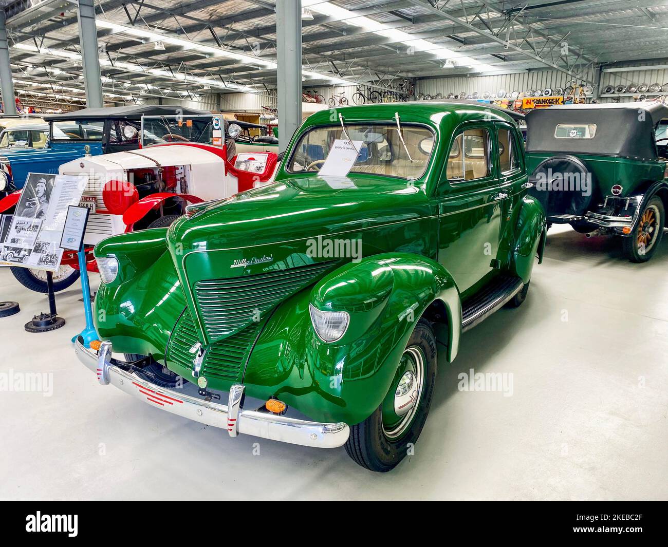 A vintage 1939 Willys Sedan on Display at the National Transport Museum ...