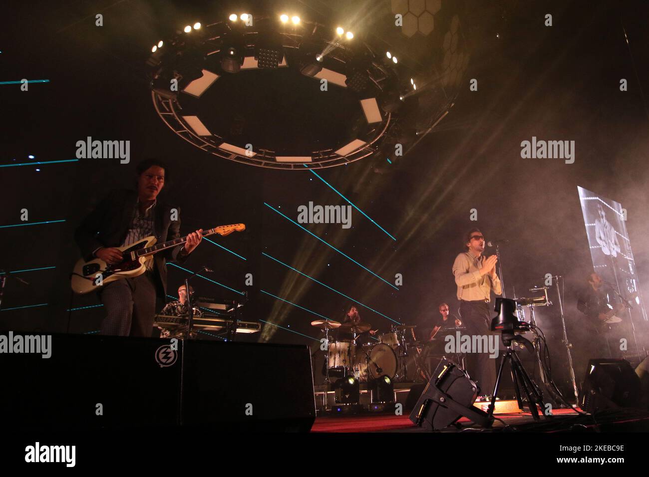 Mexico City, Mexico. 10th Nov, 2022. Vocalist Leon Larregui lead of the ...