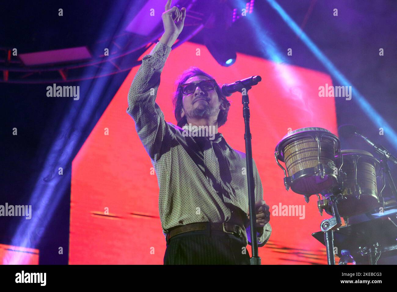 Mexico City, Mexico. 10th Nov, 2022. Vocalist Leon Larregui lead of the ...