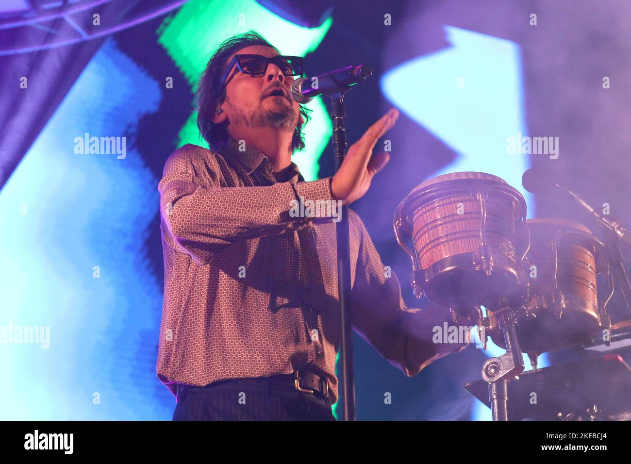 Mexico City, Mexico. 10th Nov, 2022. Vocalist Leon Larregui lead of the ...