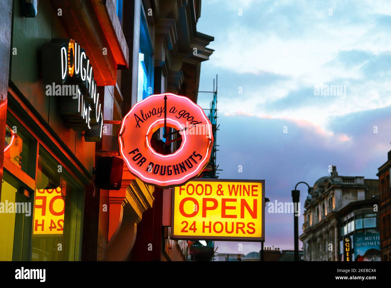 Doughnut Time on Shaftesbury Avenue, Soho, London, UK Stock Photo - Alamy