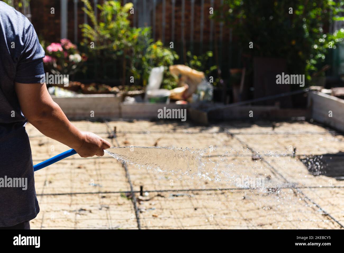 Construction worker preparing cement hi-res stock photography and ...