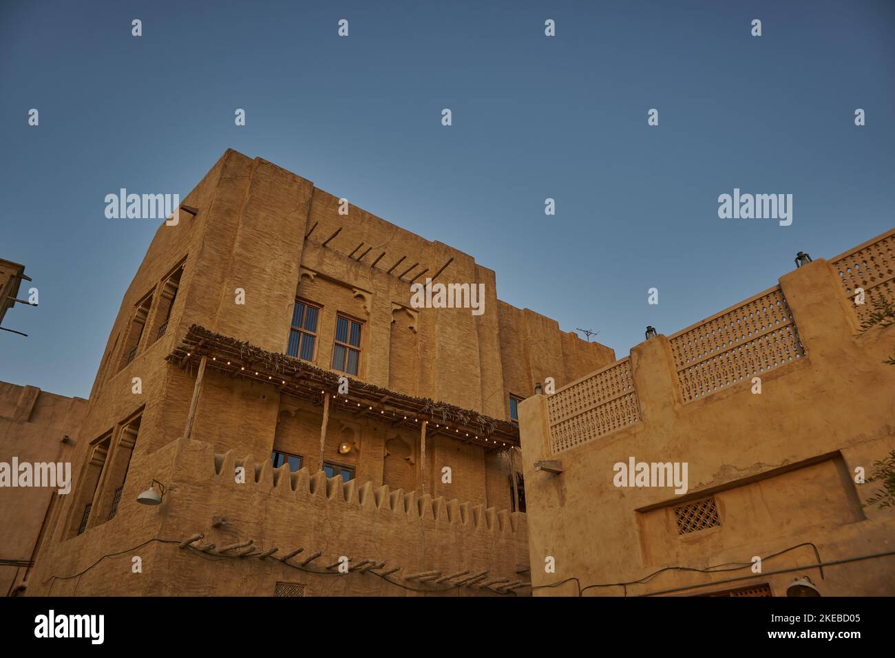 An Old Building at Al Seef Dubai UAE Stock Photo - Alamy