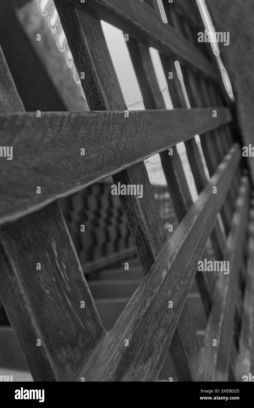 Old Wooden Partition at al Seef Dubai UAE Stock Photo - Alamy