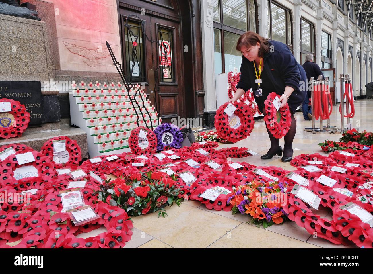 London, UK, 11th November, 2022. War veterans, Great Western Railway ...