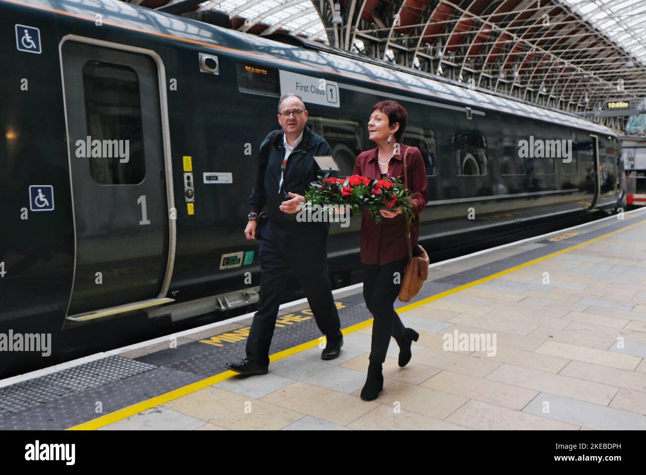 London, UK, 11th November, 2022. War veterans, Great Western Railway ...