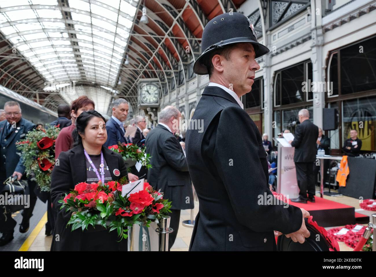 London, UK, 11th November, 2022. War veterans, Great Western Railway ...