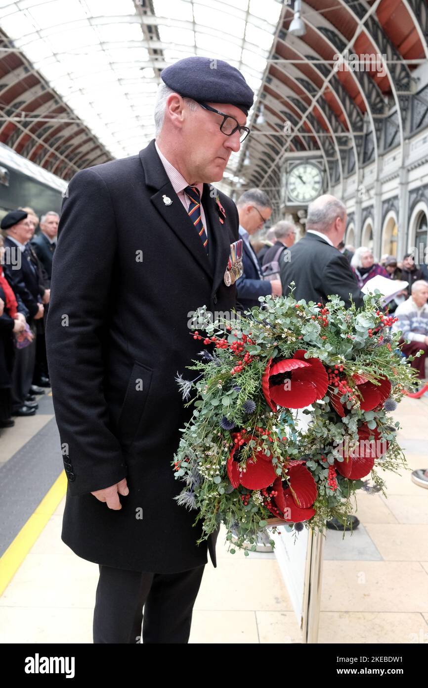 London, UK, 11th November, 2022. War veterans, Great Western Railway ...