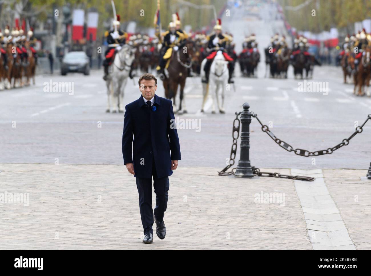 Emmanuel Macron. French President Emmanuel Macron attends a ceremony at ...