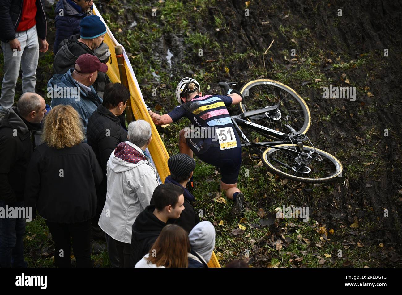 Dutch Indy Van Os pictured in action during the women's elite race at ...
