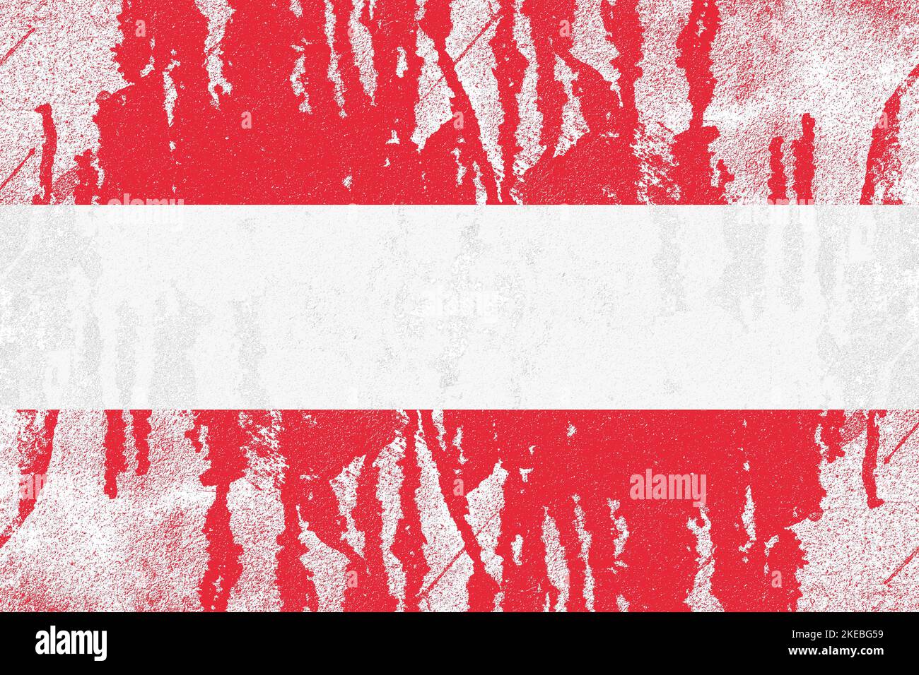 Austria flag painted on old distressed concrete wall background Stock ...