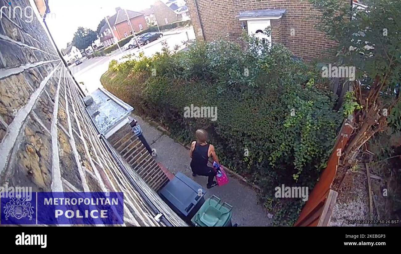 Handout CCTV issued by Metropolitan Police of Daniel Meade committing ...