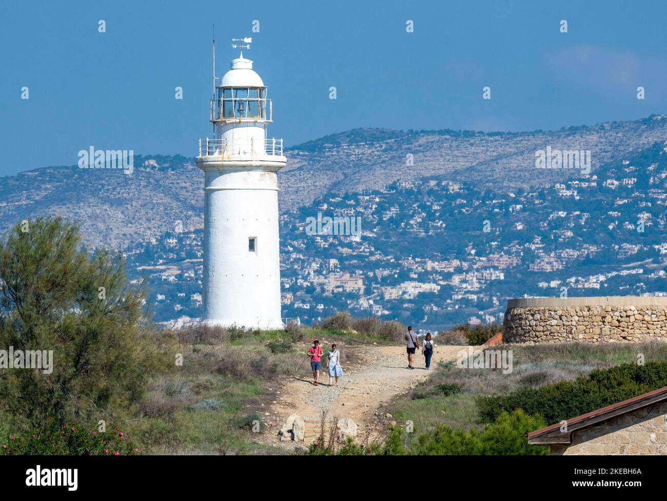 The Paphos lighthouse within the Paphos Archaeological Site, Kato ...