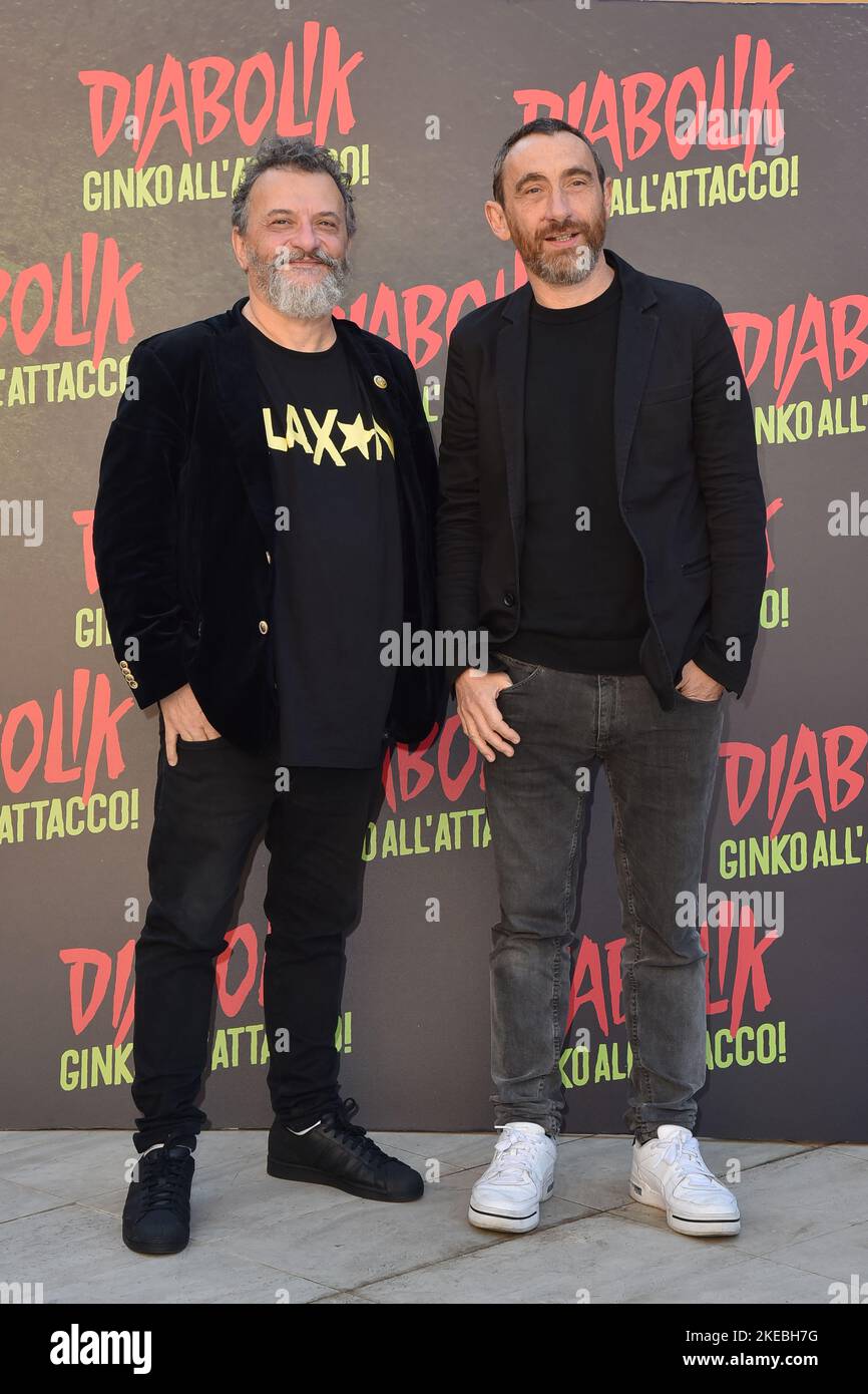 Marco Manetti , Antonio Manetti Photocall for the film 'Diabolik ...