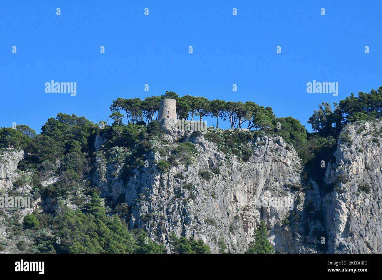 The guardian tower, Capri Stock Photo - Alamy