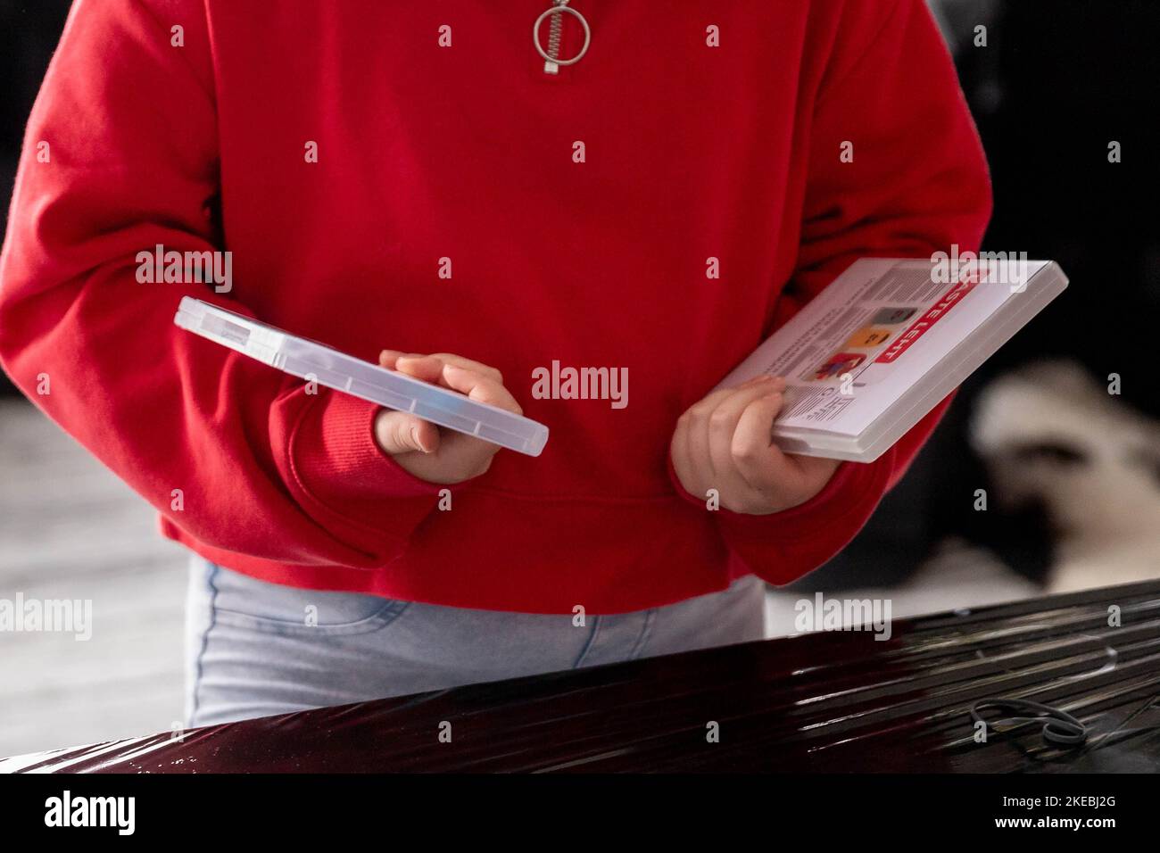 Child holding a disk in his hand close up hi-res stock photography and ... Child holding a disk in his hand close up hi-res stock photography and ...