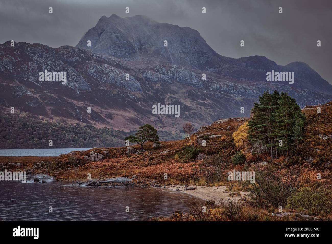 Loch Maree and Slioch Stock Photo - Alamy