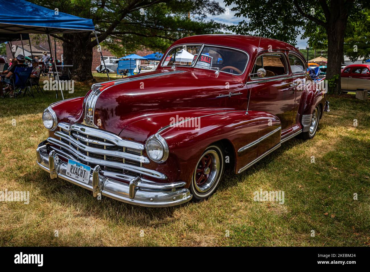 Des Moines, IA - July 02, 2022: High perspective front corner view of a ...