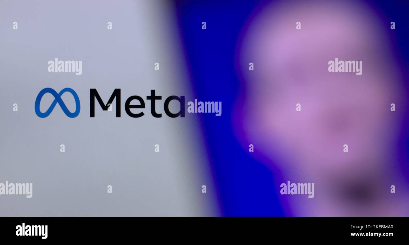 Facebook meta screen hi-res stock photography and images - Alamy