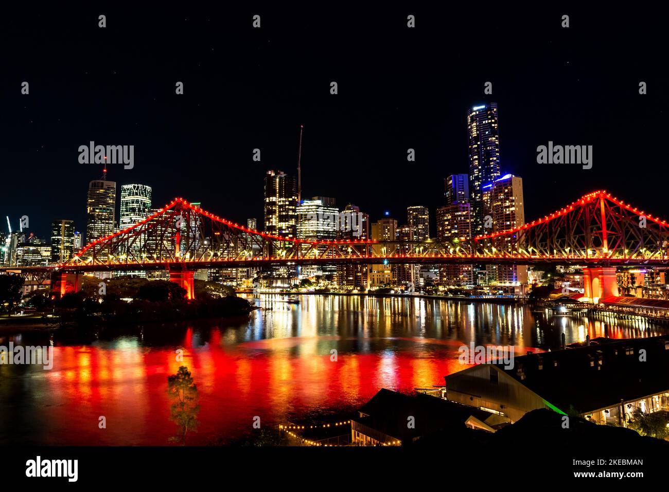 Night view of Story Bridge, Brisbane, Australia Stock Photo - Alamy
