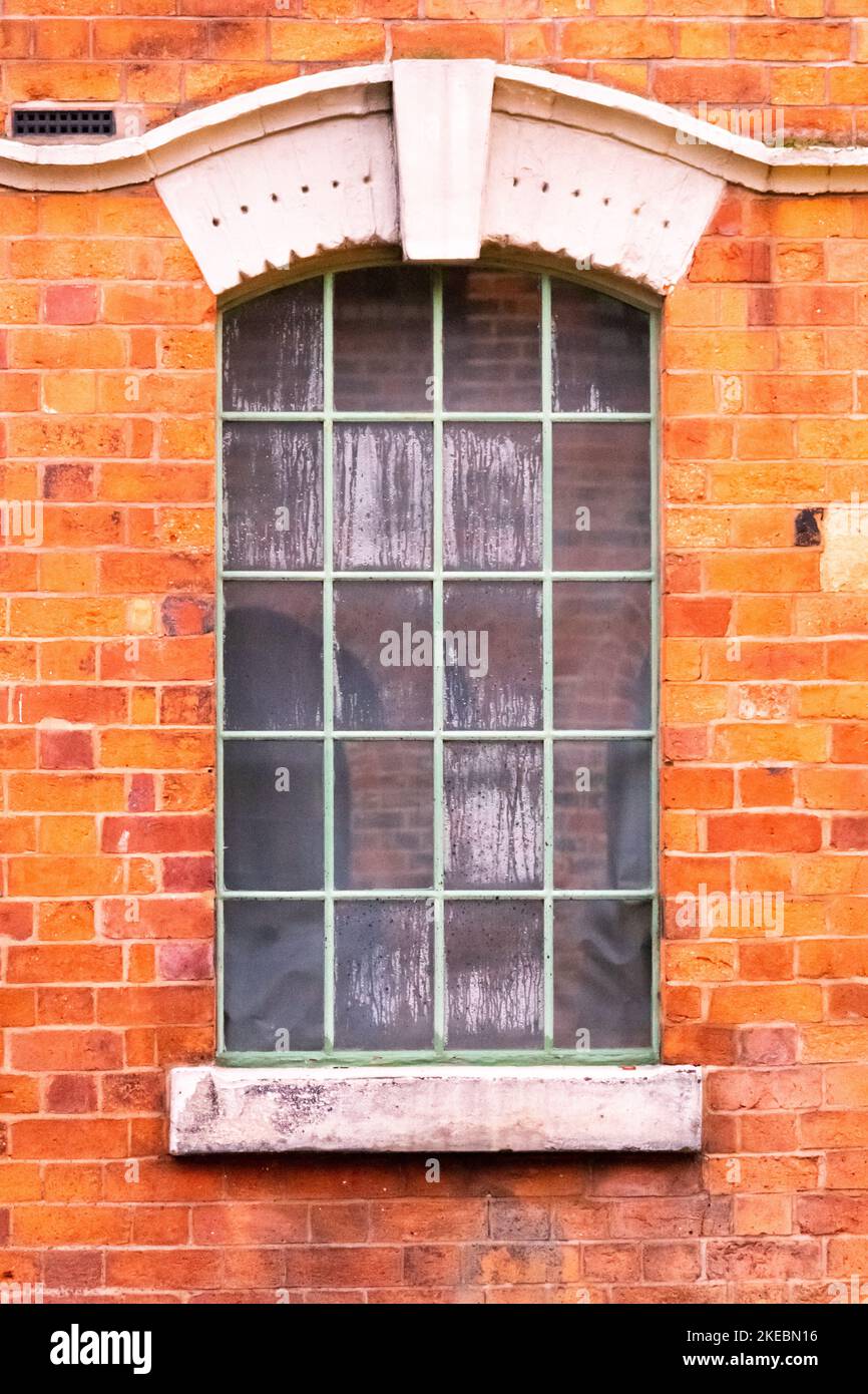 Windows and brickwork in the Jewellery Quarter, Birmingham, UK Stock ...