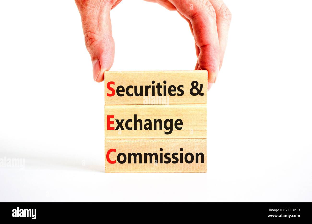 SEC securities and exchange commission symbol. Concept words SEC securities and exchange ...