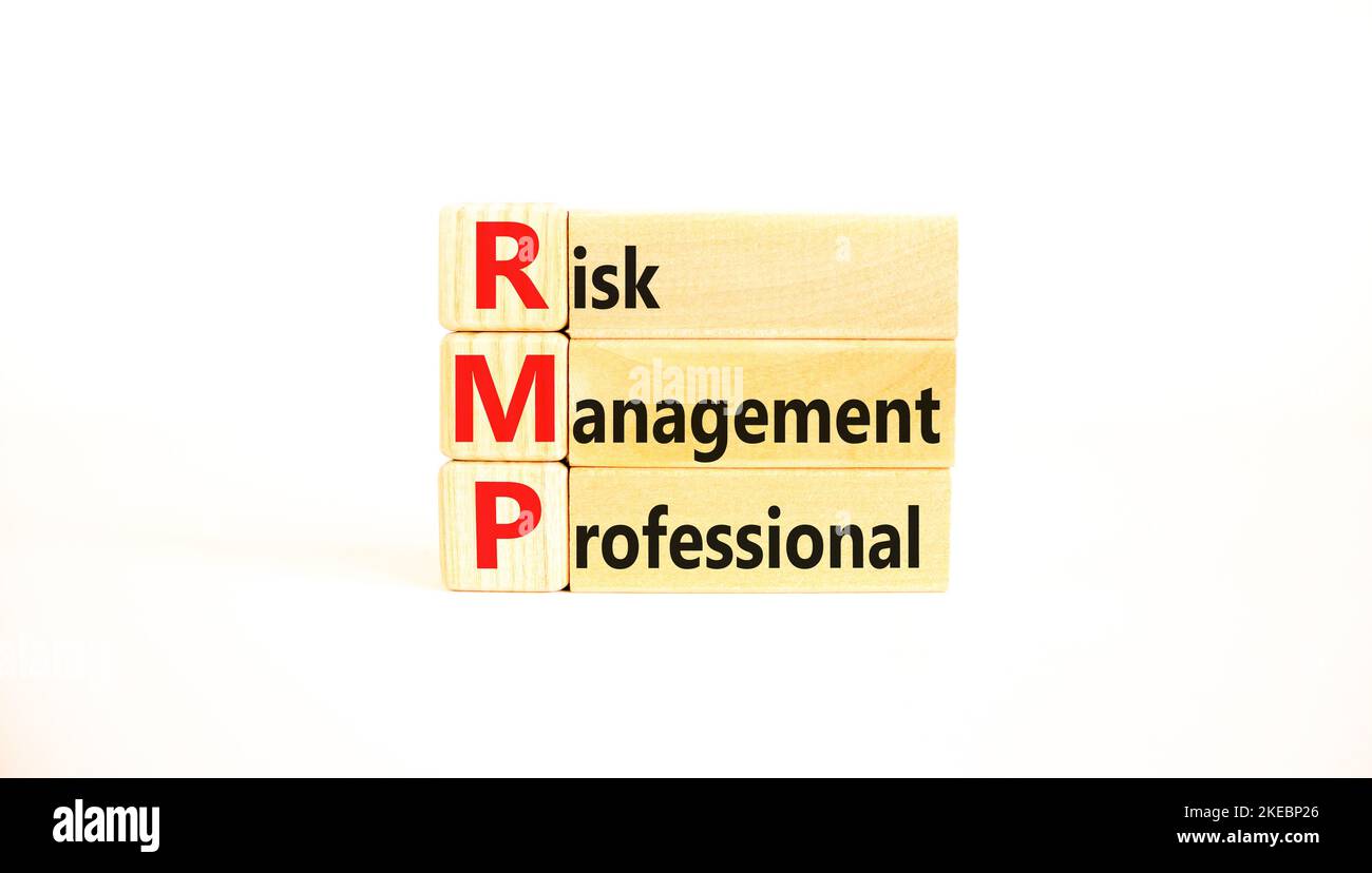 RMP risk management professional symbol. Concept words RMP risk ...