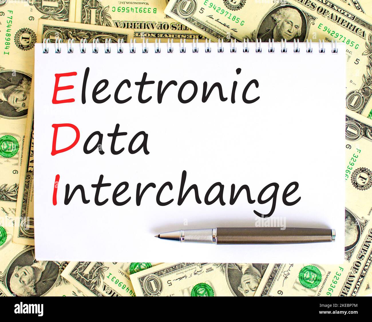 EDI electronic data interchange symbol. Concept words EDI electronic ...