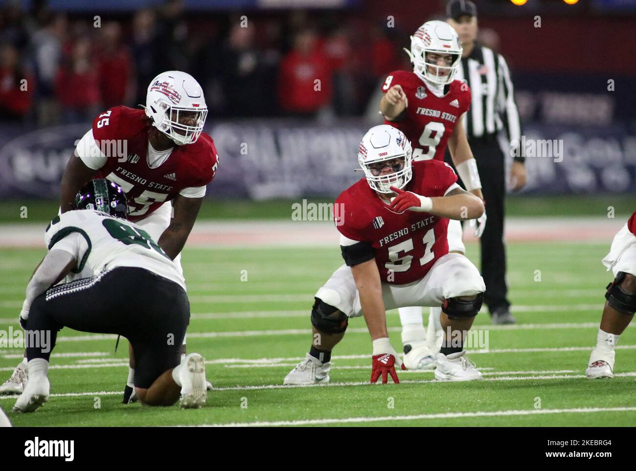 November 5, 2022 - Fresno State Bulldogs offensive lineman Mose Vavao ...