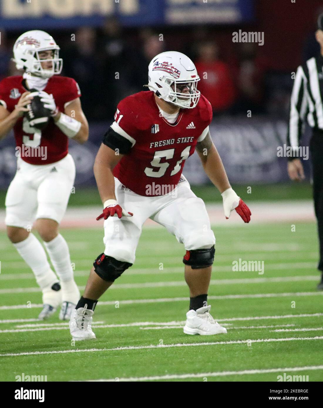 November 5, 2022 - Fresno State Bulldogs offensive lineman Mose Vavao ...