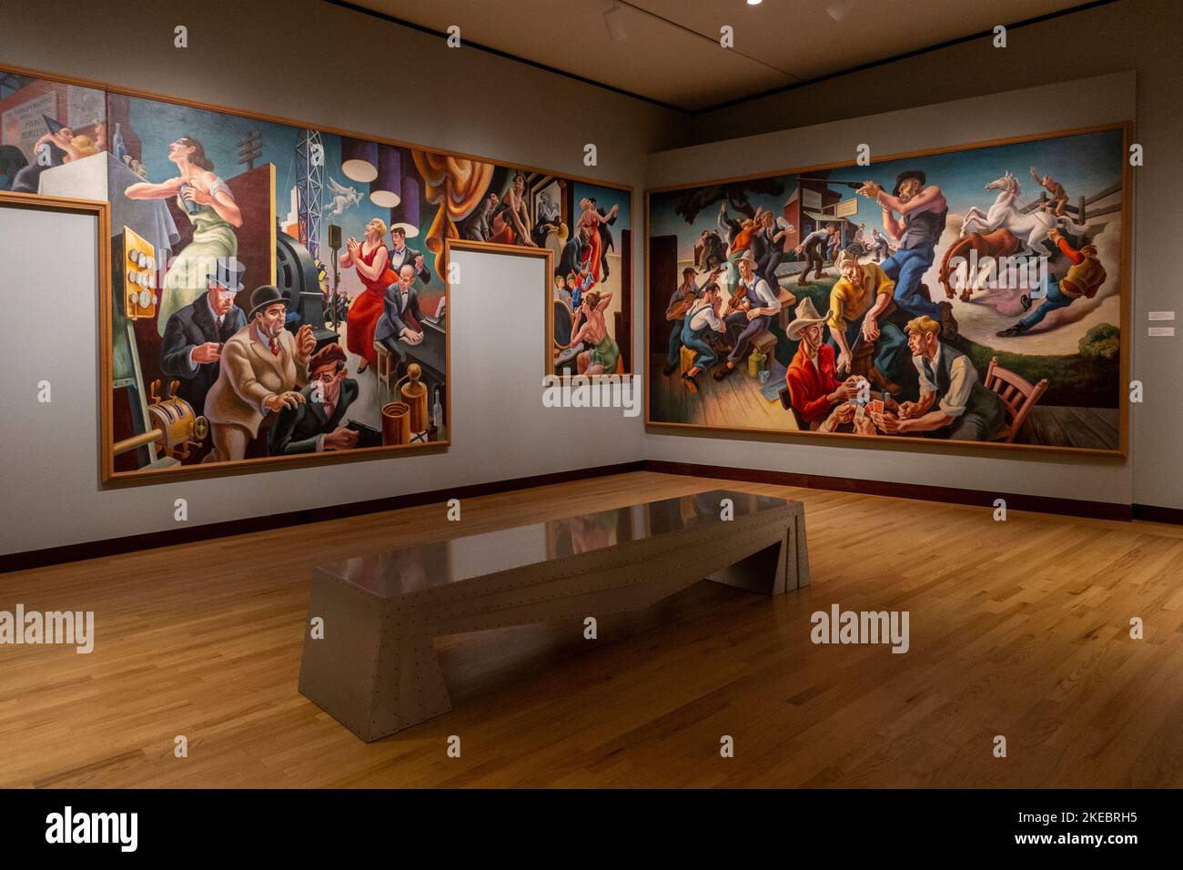 Thomas Hart Benton paintings in the New Britain Museum of Art in New ...
