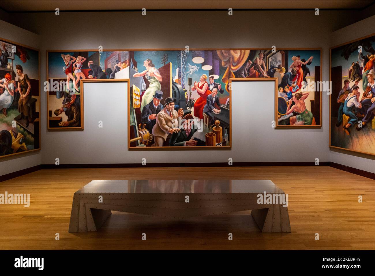 Thomas Hart Benton paintings in the New Britain Museum of Art in New ...