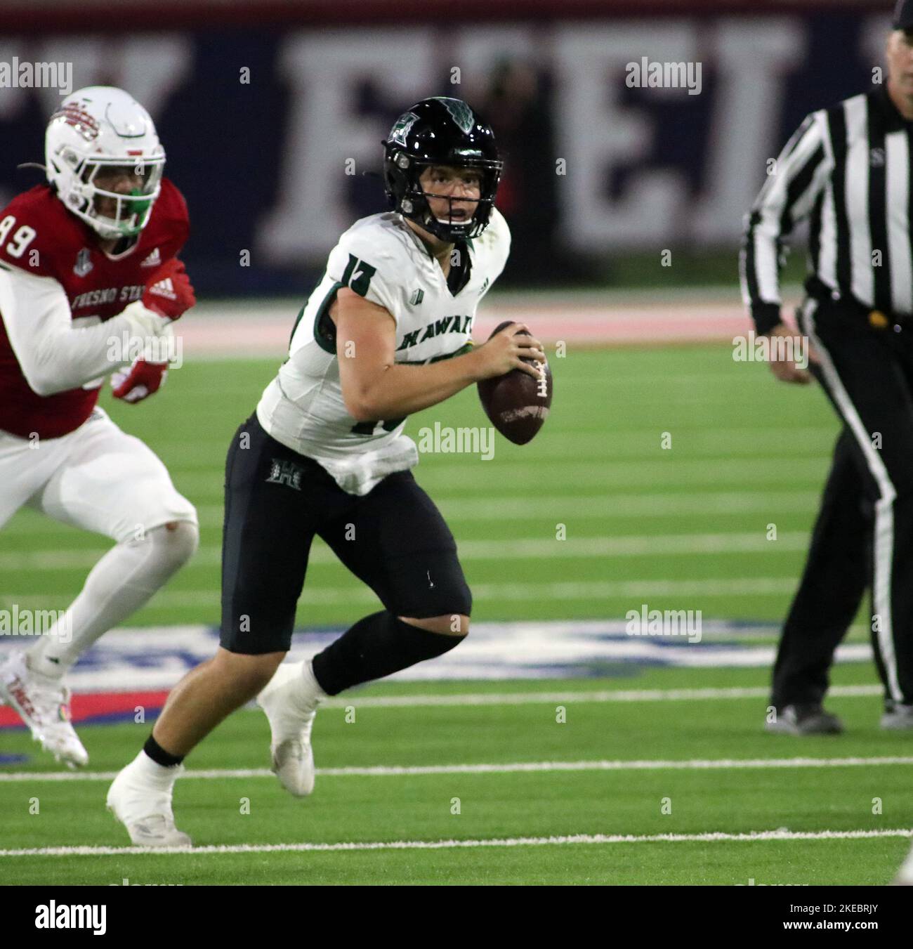November 5, 2022 - Hawaii Rainbow Warriors quarterback Brayden Schager ...