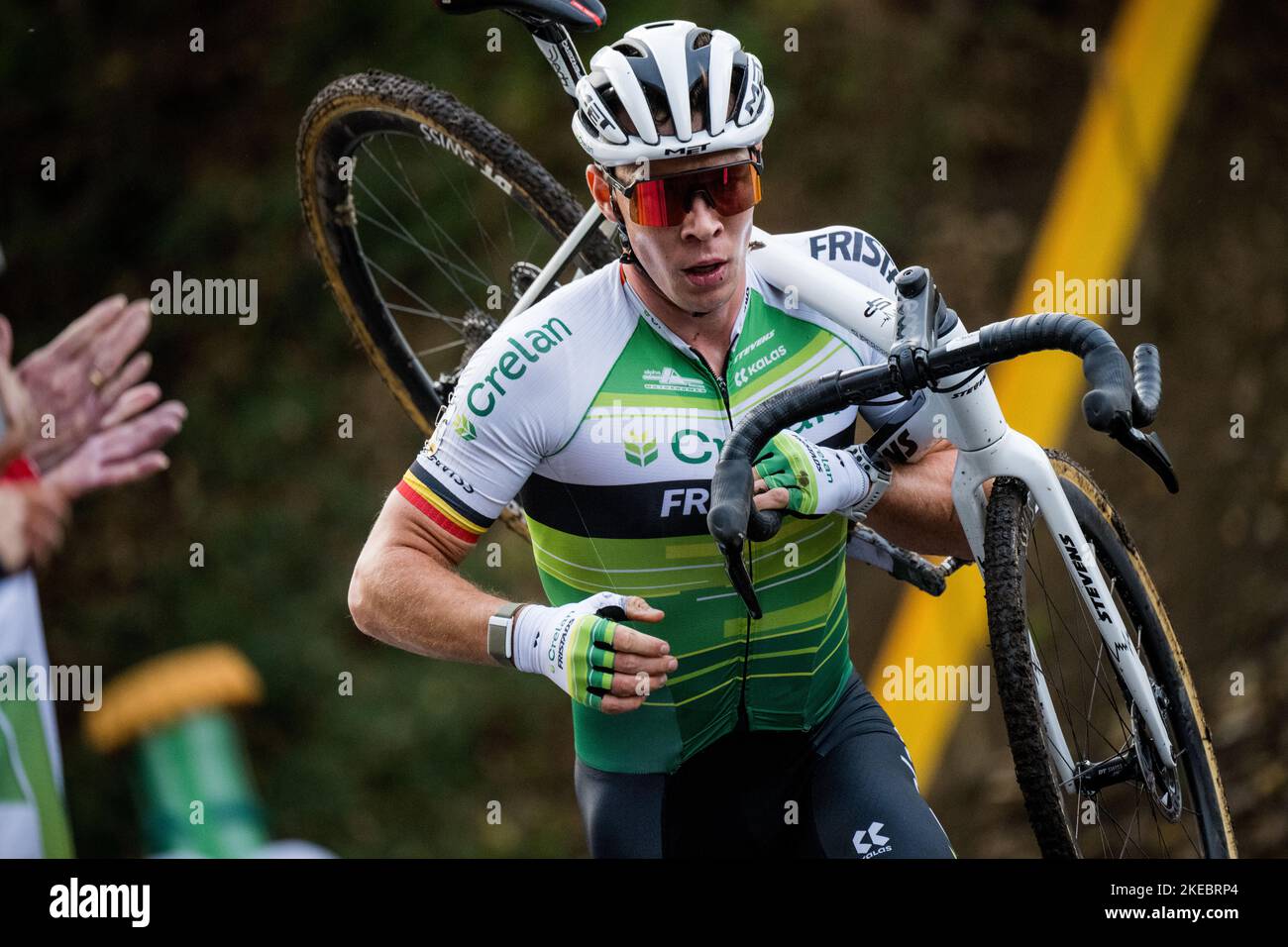 Belgian Laurens Sweeck pictured in action during the men's elite race ...