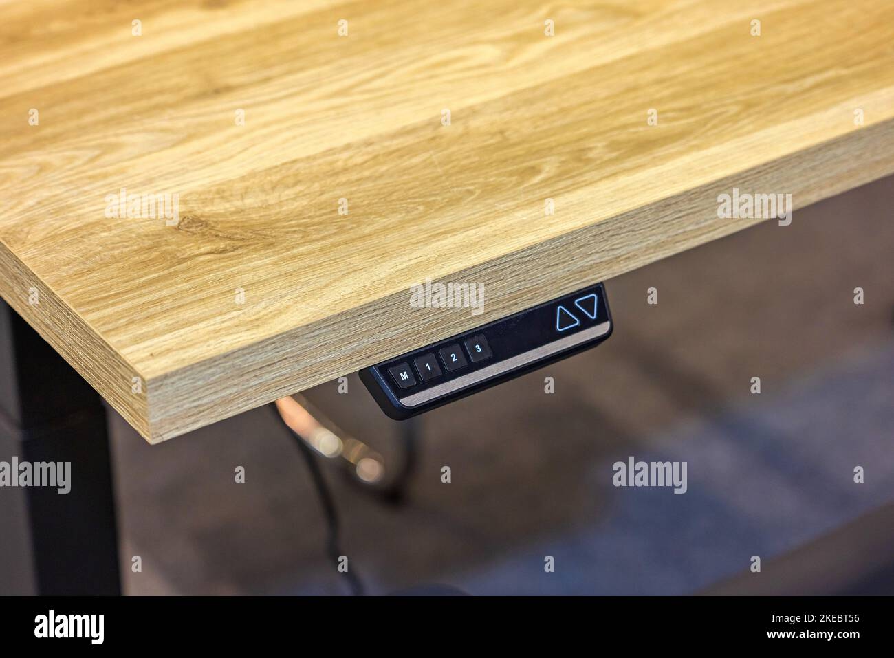 Control Board With Memory Electric Adjustable Standing Desk Stock Photo ...