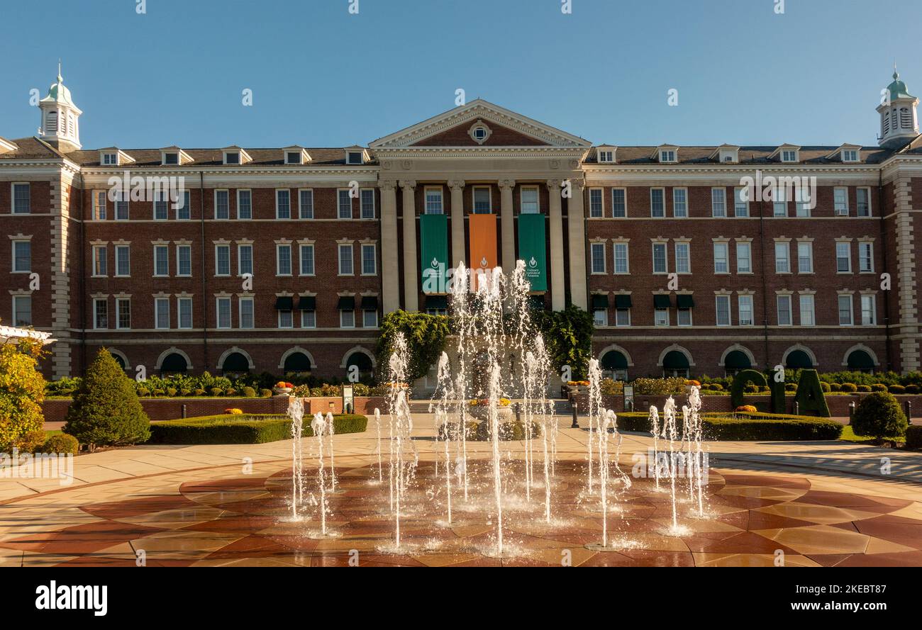 Culinary Institute of America front entrance to the main building in ...