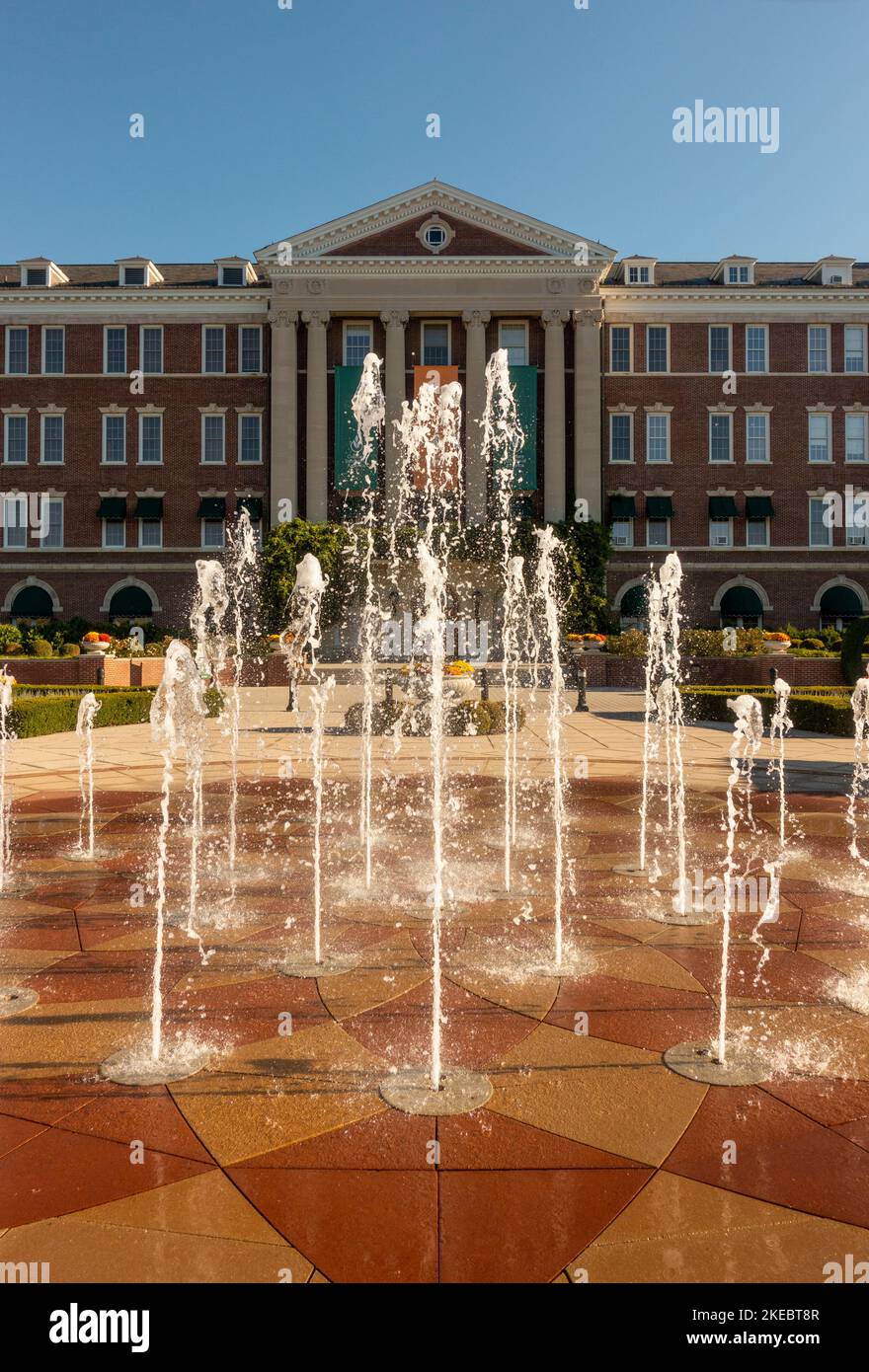Culinary Institute of America front entrance to the main building in ...