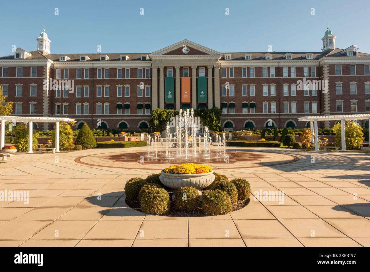 Culinary Institute of America front entrance to the main building in ...