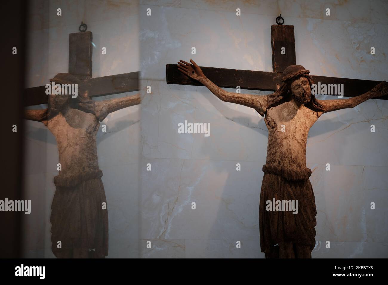 Medieval Christ Sculpture Stock Photo - Alamy