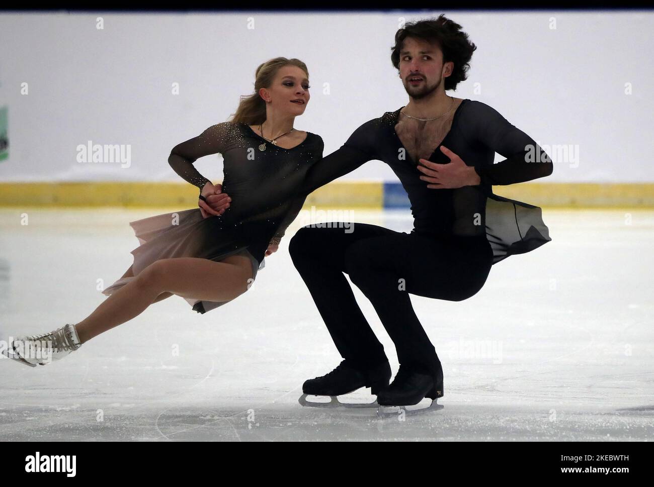 Georgia's Maria Kazakova and Georgy Reviya during a Ice Dance practice ...