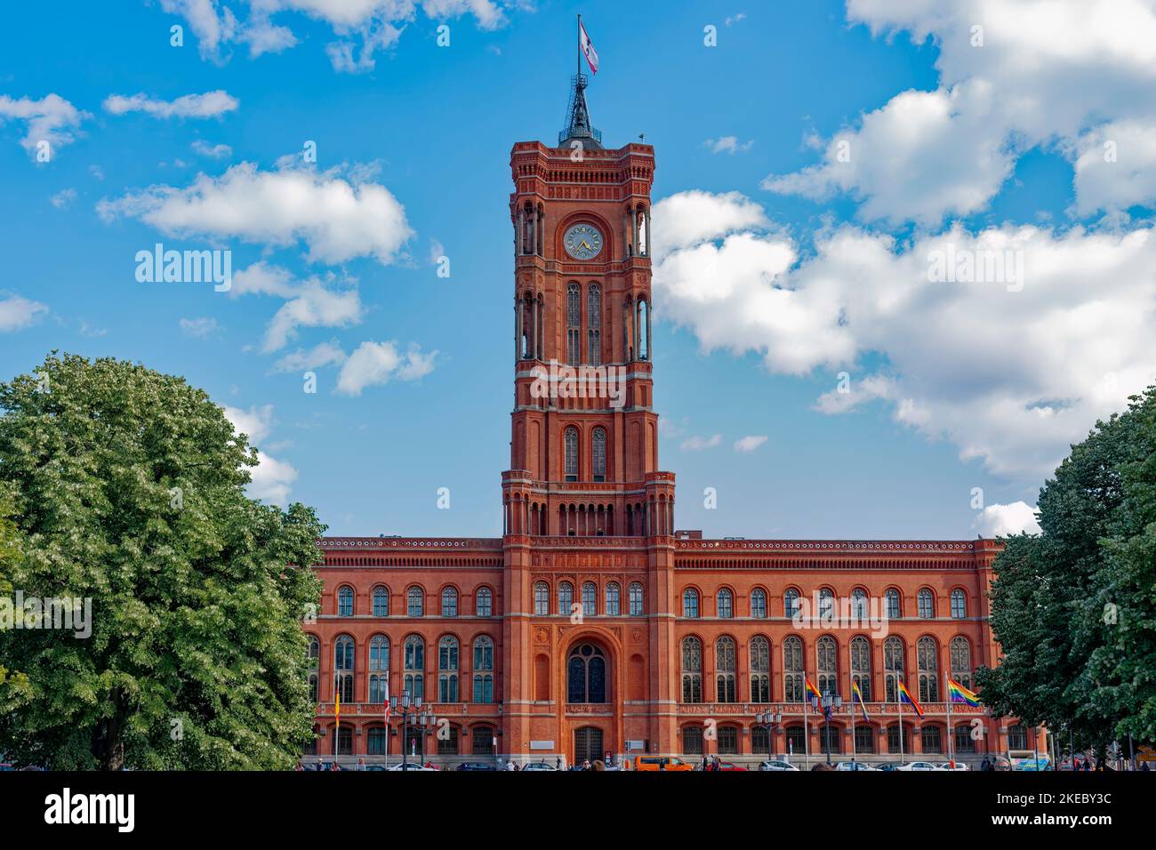 The Red City Hall, Rathausstraße, Berlin, Germany, Europe Stock Photo ...
