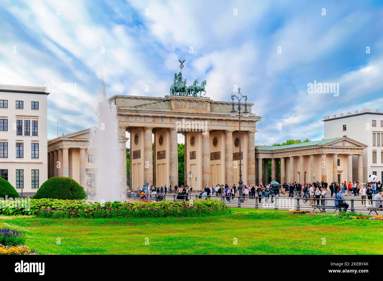 Brandenburg gate berlin cloudy sky hi-res stock photography and images ...