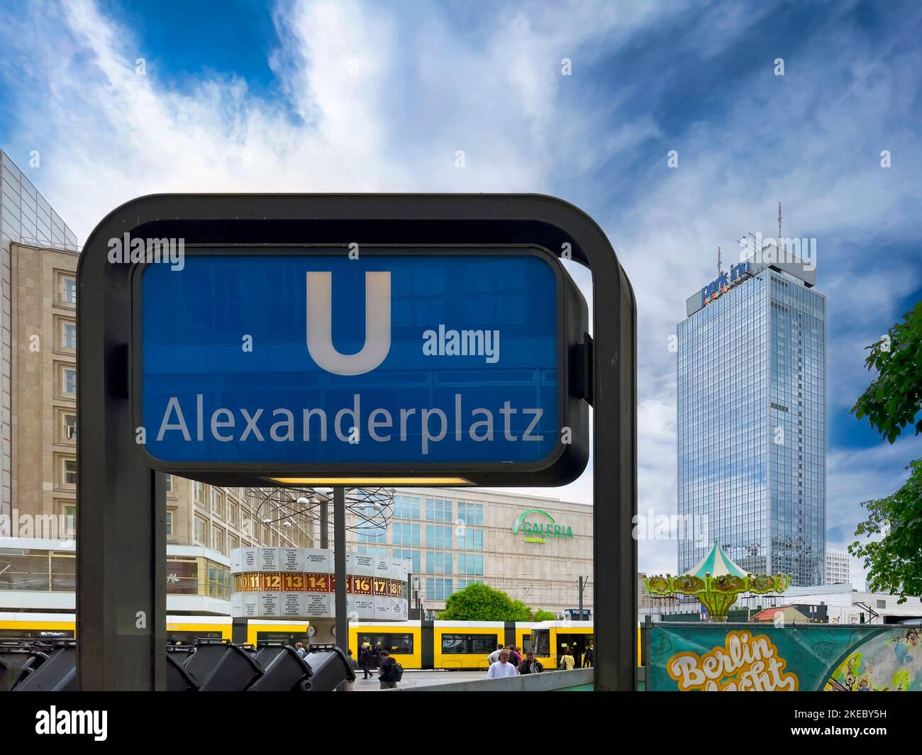 Alexanderplatz subway sign, Berlin, Germany Stock Photo - Alamy