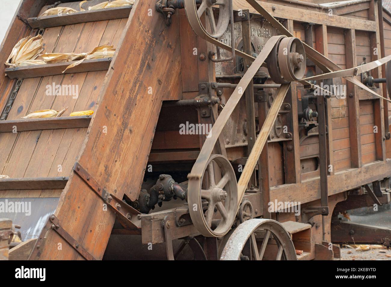 Italy, Lombardy, Historical Reenactment Farmer, Old Corn Shucking ...