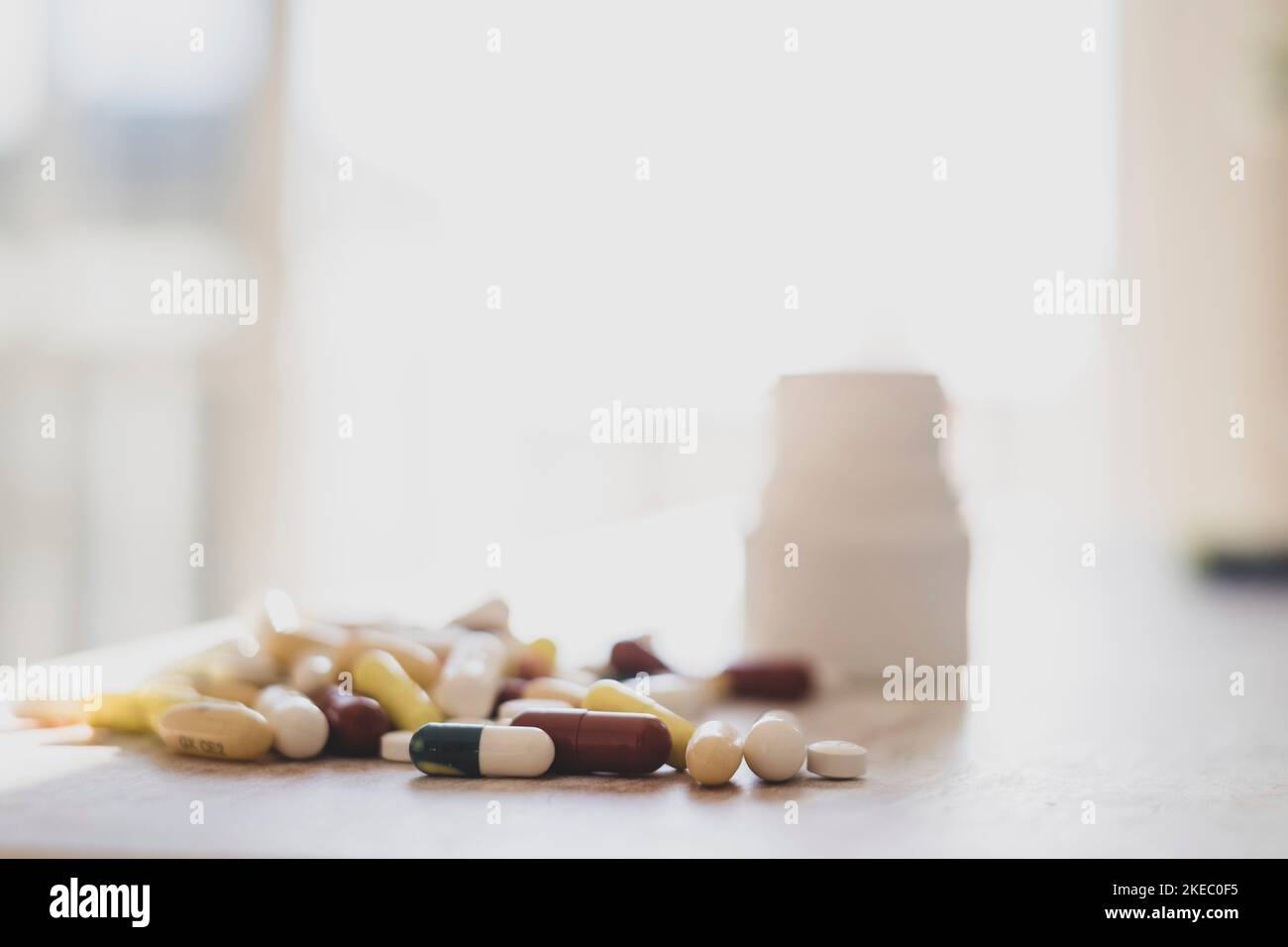 Different medication capsules tablets hi-res stock photography and ...